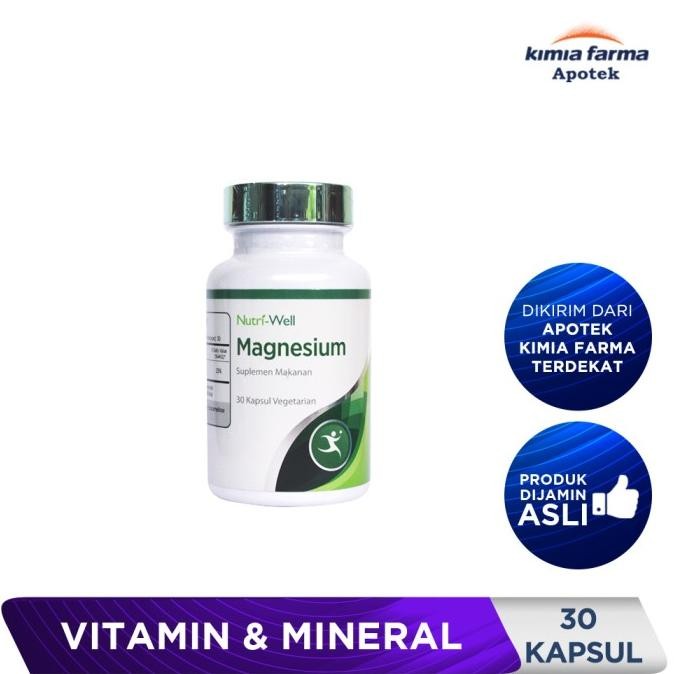 Jual NUTRI-WELL MAGNESIUM 30 KAPSUL / SUPLEMEN KESEHATAN / KIMIA FARMA ...