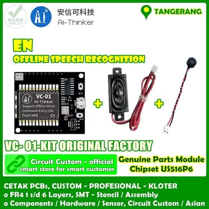 Jual Ai Thinker Modul Smart Voice Offline Vc-01 / Vc 01 / Vc01 Kit ...