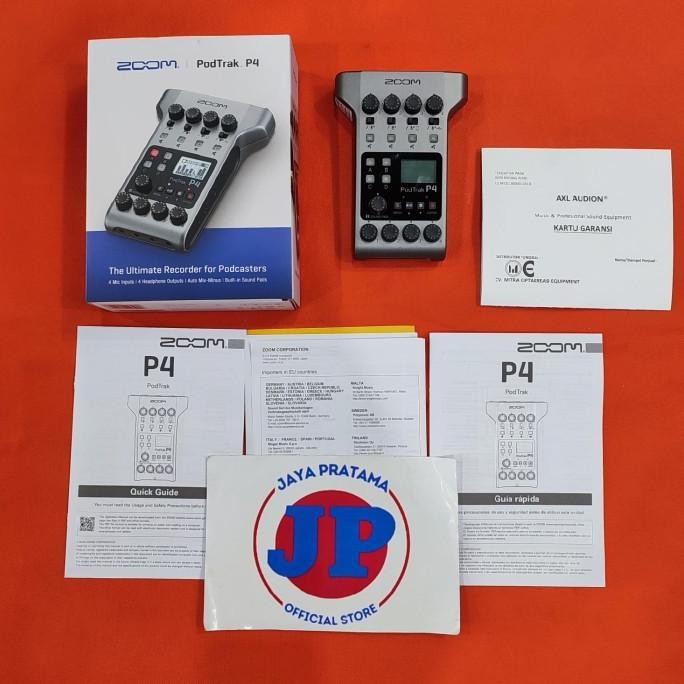 Jual Zoom Podtrak P4 Portable Multitrack Podcast Recorder Original ...