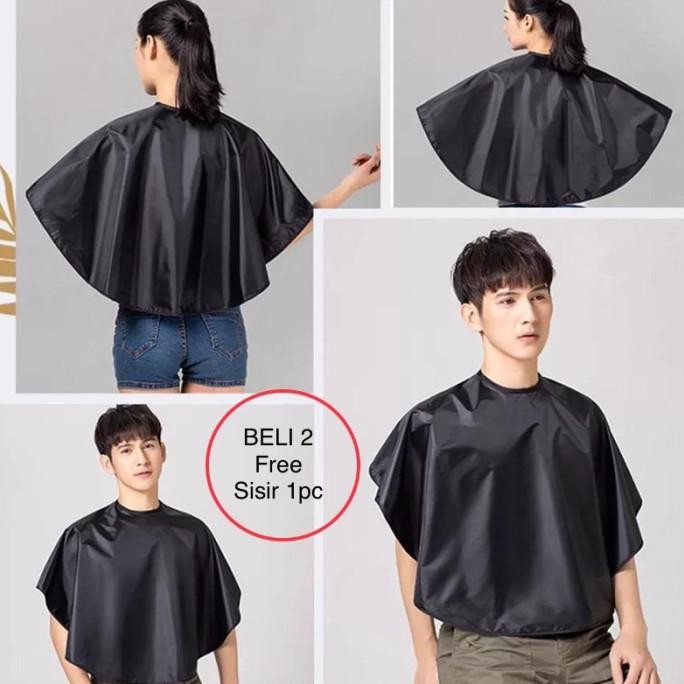 Jual Kain Kip Potong Rambut Kip Penutup Semir Cape Cat Rambut Hitam ...