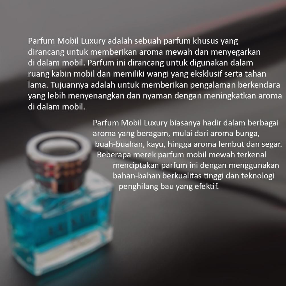 Jual Sale Parfum Mobil 65Ml "Luxury Euro" Original Import. Soft ...