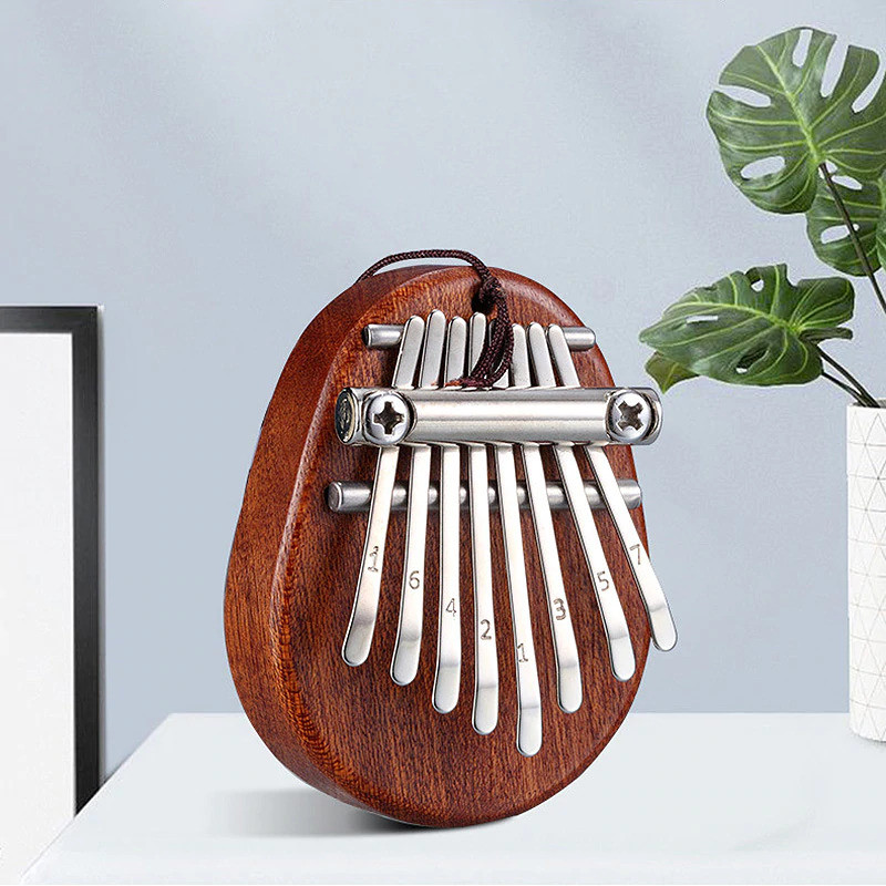 Jual Mini Kalimba Thumb Piano Musical Toys 8 Note Sound - CK18 - Coklat ...