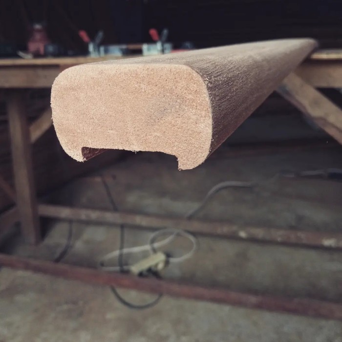 Jual Handrail Pegangan Railing Tangga Kayu Meranti Bentuk Oval Restock ...