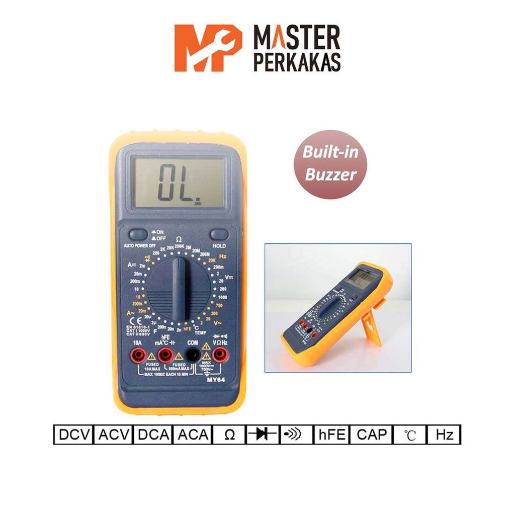 Jual Multimeter Digital Buzzer MY64 MP / Avometer / Multitester / Multi ...