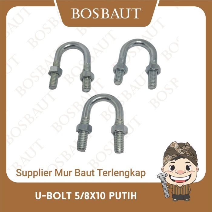 Jual Baut U - U Bolt Galvanis 5/8" x 10" | Shopee Indonesia