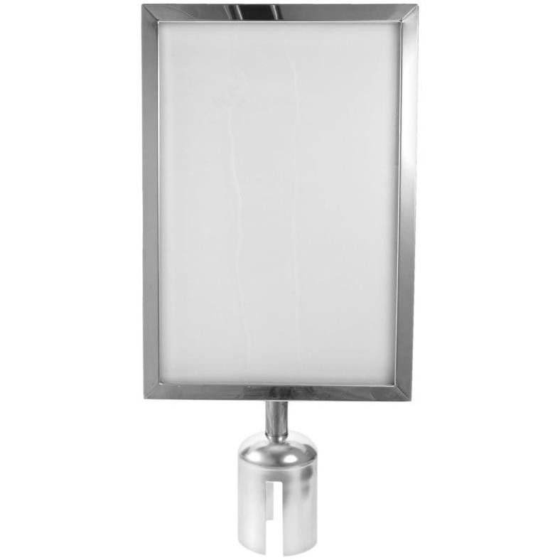 Jual Premium Papan Tiang Antrian Stainless Sign Frame Stainless A4 ...