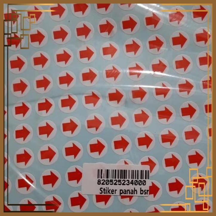 Jual [SGW] STIKER PANAH MERAH 1 CM / LABEL PETUNJUK TANDA ARAH (1 PAK ...