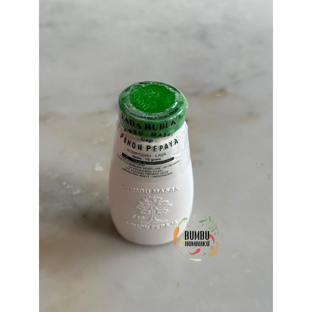 Jual (NEW PACKAGING) Lada Bubuk / Merica / White Pepper cap Pohon ...