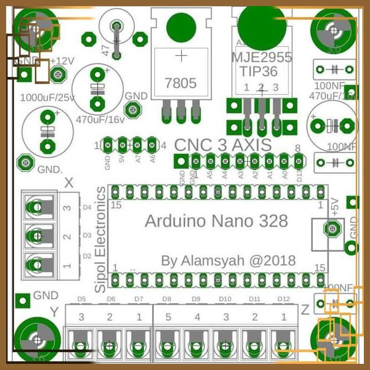 Jual [spl] Pcb Arduino Nano Grbl Grbl Cnc Cnc Engraver Laser Print 3 Axis Shopee Indonesia