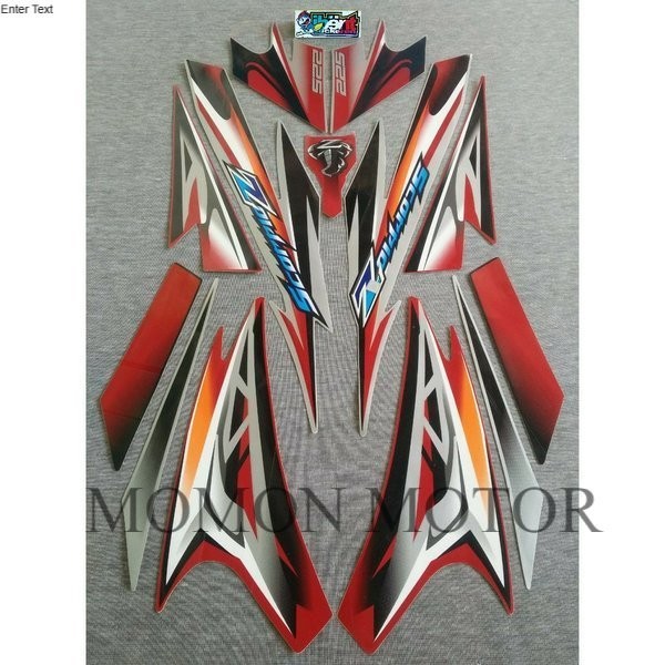 Jual Sticker Striping Scorpio Z Merah Tahun 2008 2009 Stiker Lis ...