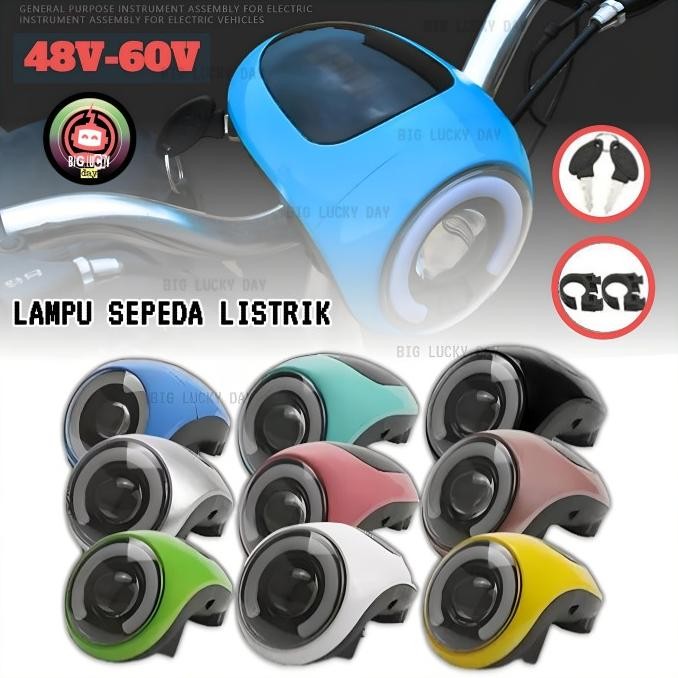 Jual Lampu Sepeda Listrik Indikator Baterai Kunci Kontak 48V - 60V ... Jual Lampu Sepeda Listrik Indikator Baterai Kunci Kontak 48V - 60V ...