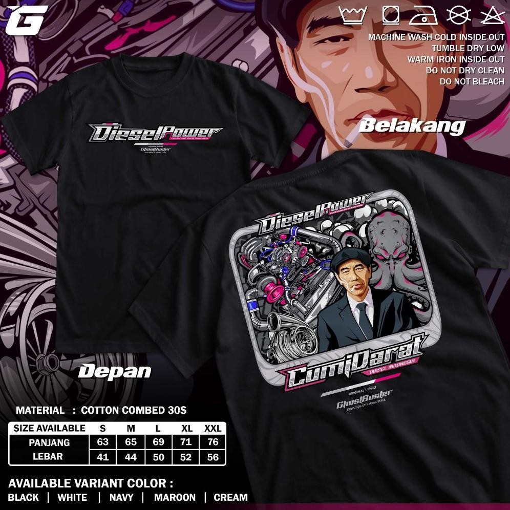 Jual Promo Kaos Diesel Power Turbo Machine Cumi Cumi Darat Diesel Gank ...