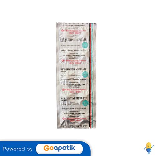 Jual BETAHISTINE MESILATE NULAB 6 MG STRIP 10 TABLET | Shopee Indonesia