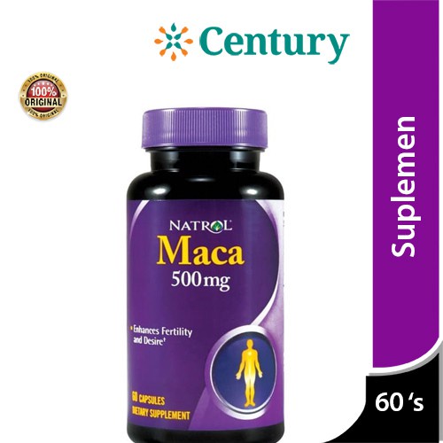 Jual Natrol Maca 500 Mg 60 Caps / Suplemen Pemelihara Stamina ...