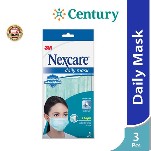 Jual Nexcare Daily Mask 3's / Masker / pelindung debu dan polusi / alat ...