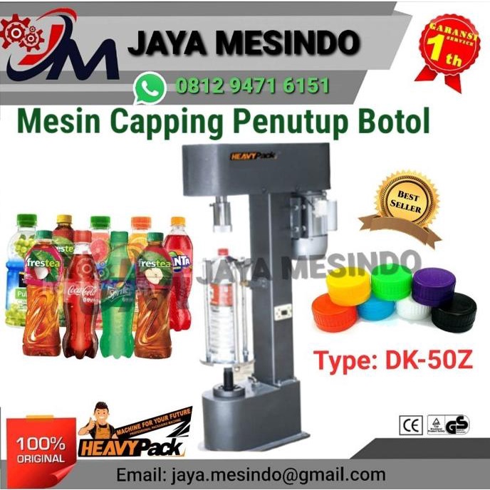 Jual Mesin Tutup Botol Plastik / Capping Machine Dk-50Z Heavypack ...