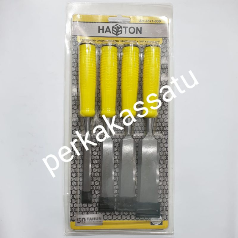 Jual PAHAT KAYU WOOD CHISEL SET 4PCS 4 PCS PROHEX HASSTON 4571-030 ...
