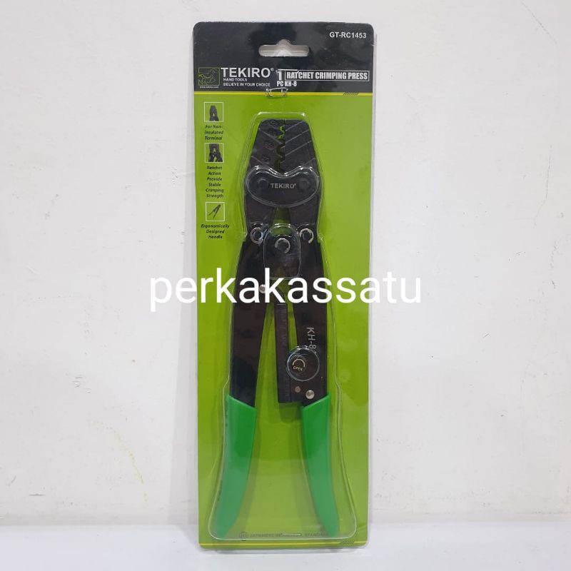Jual TANG RATCHET CRIMPING PRESS SKUN TEKIRO KH8 KH 8 KH-8 GT-RC1453 ...