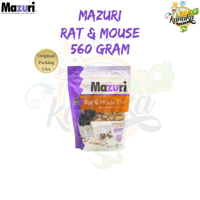 Jual MAZURI Rat & Mouse 560 Gram Pack Pelet Hamster Gerbil Jera ...