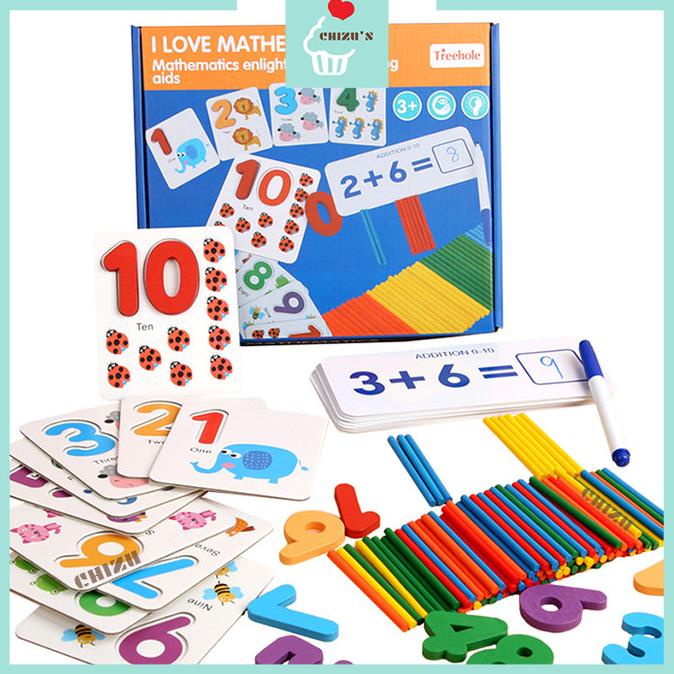 Jual SALE I Love Mathematics Stik Matematika Belajar Berhitung Angka ...