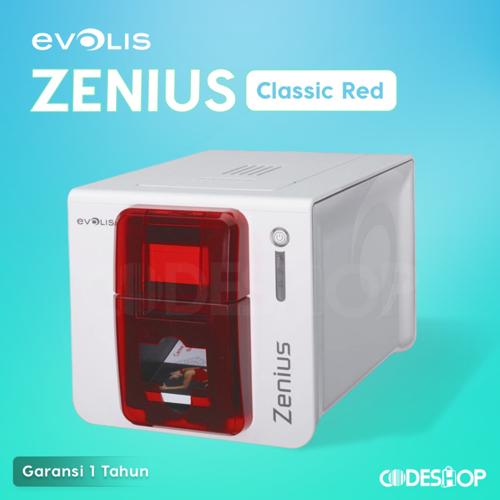 Jual Printer Cetak Kartu ID Card Evolis Zenius Classic Red Zenius-308 ...