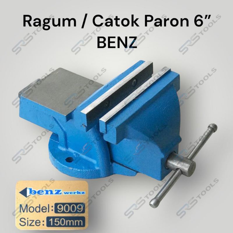 Jual BENZ BZ9009 Ragum Heavy Duty 6 Inch - Catok Paron Duduk Meja Bench ...