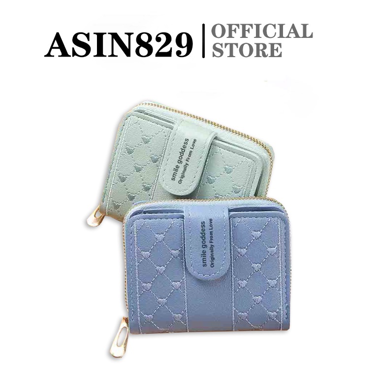 Jual ASIN829 Dompet Wanita Korea Baru Ritsleting Pendek Dompet Koin Lucu 916 Dompet Koin Fashion ...