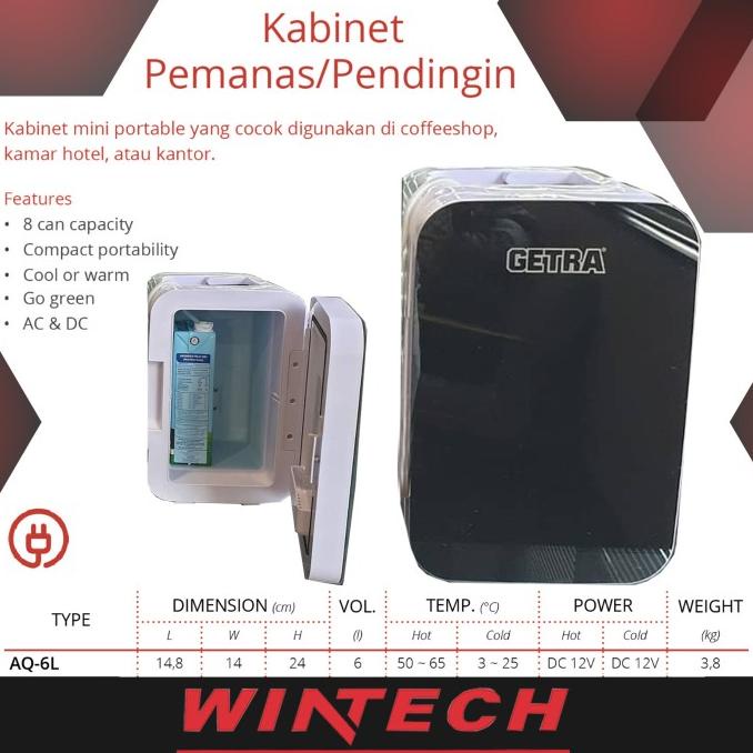Jual Kulkas Mini Portable Showcase Pendingin/Pemanas Xhc-16-Ac/Dc Getra ...
