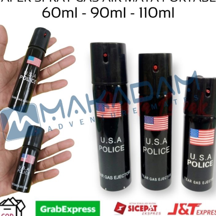 Jual Stok terbaru paper spray police semprotan merica gas air mata ...