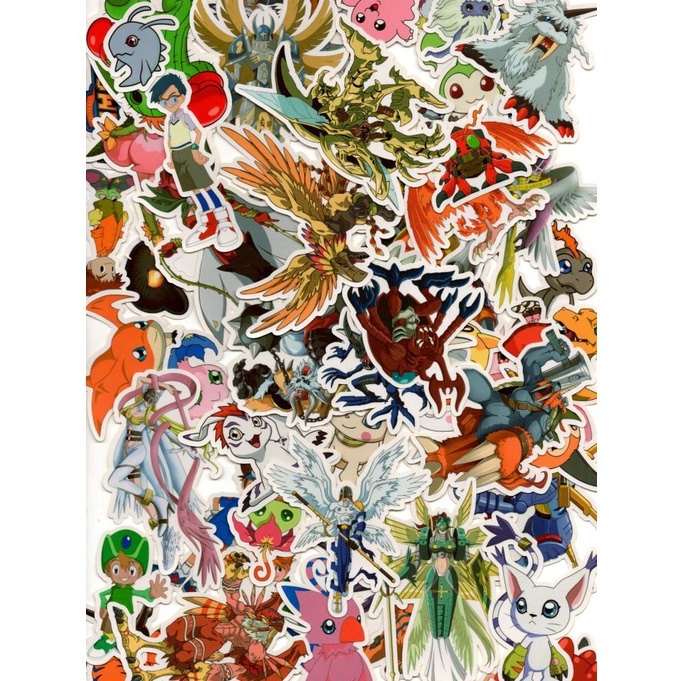 Jual Super Promo YBd Digimon - Stiker koleksi 56 Karakter utama season ...