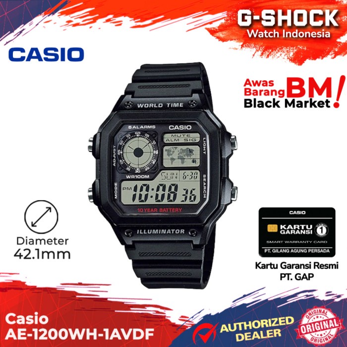 Jual Franc- Casio General Ae-1200Wh-1Avdf Ae-1200Wh Ae-1200 Ae1200Wh Ae ...