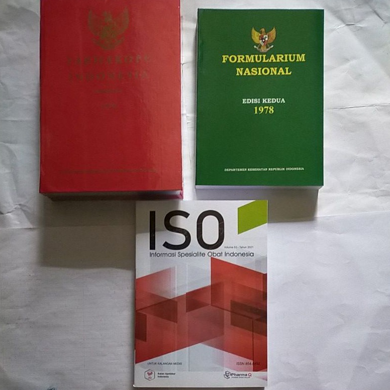 Jual 48 PAKET BUKU FARMASI FARMAKOPE EDISI 3, FORMULARIUM EDISI KEDUA ...