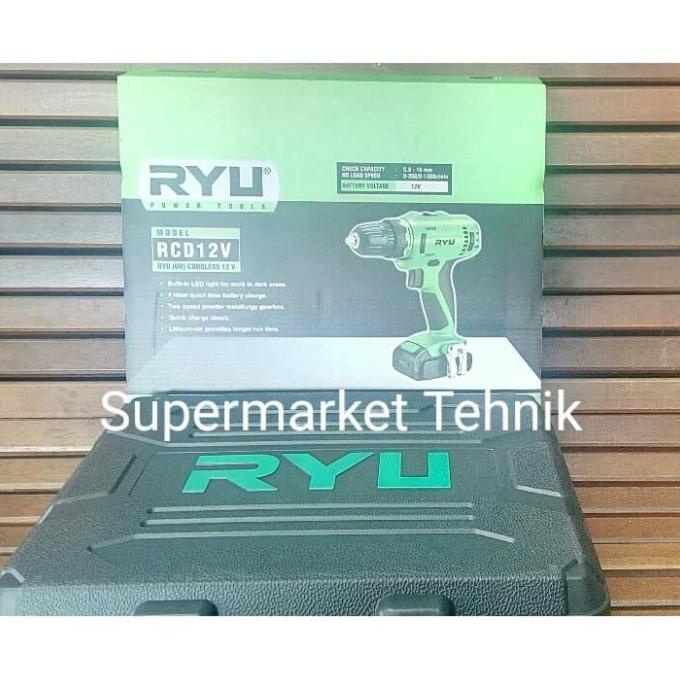 Jual Mesin Bor Baterai Ryu Rcd12V - Cordless Drill Ryu Rcd 12V ...