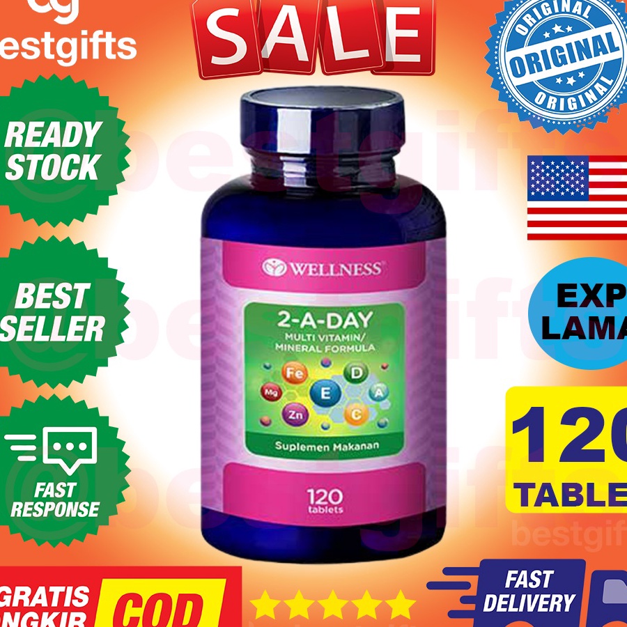 Jual Ready WELLNESS MULTIVITAMIN MULTI VITAMIN VITAMINS MINERAL FORMULA ...