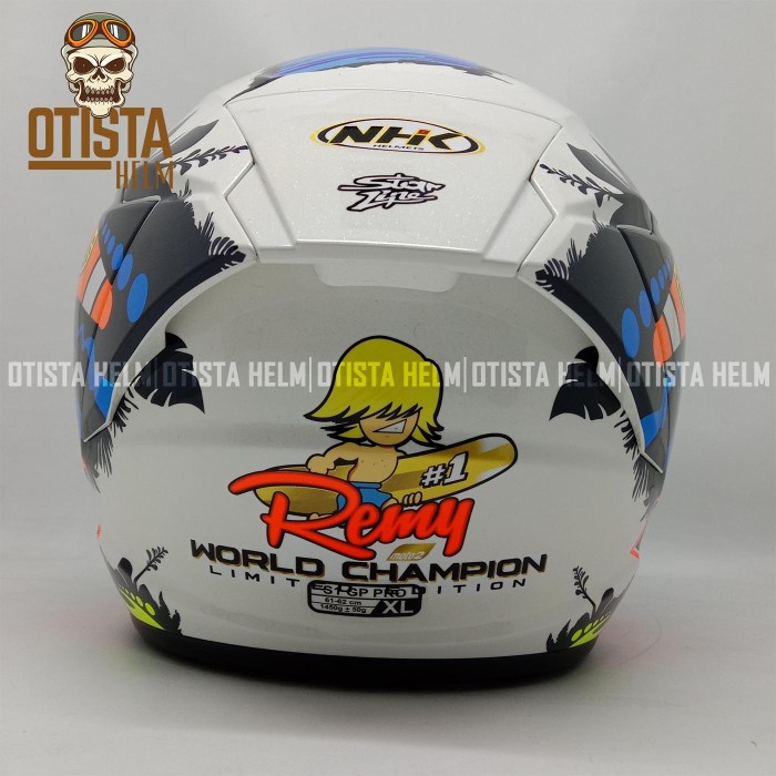 Jual Nhk S1 Gp Pro Remy Gardner #3 White Dd-Ring Double Visor | Shopee ...