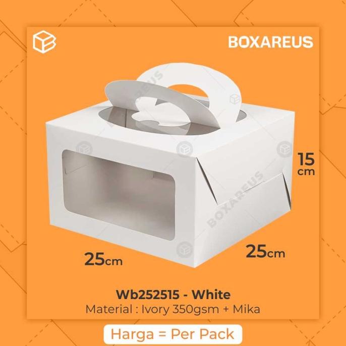 Jual Box Kue Dus Kotak Cake Packaging Kemasan Bolu Window Jendela ...