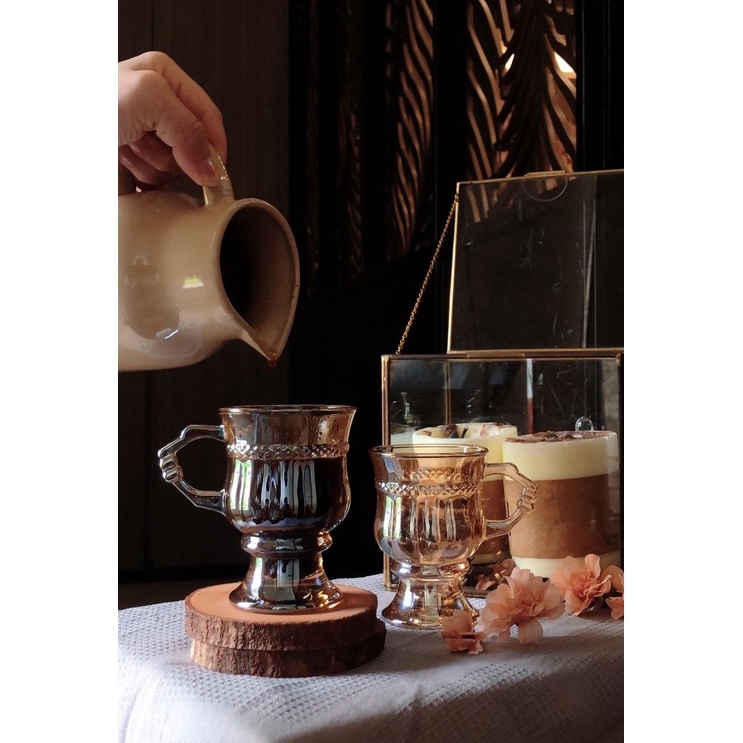 Jual Palace Mug - Gelas Murah Classic Bahan Kaca Warna Brown Gelas ...