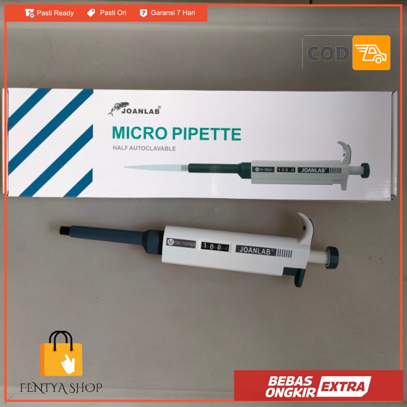 Jual mikropipet 100-1000 ul micropipette adjustable volume variabel ...