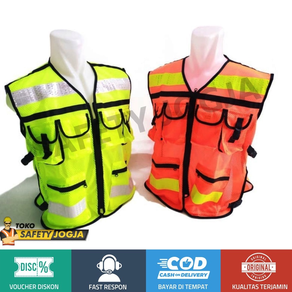 Jual xzhd -65 ROMPI SAFETY PROYEK 6 KANTONG SAKU KANTUNG JARING [90 ...