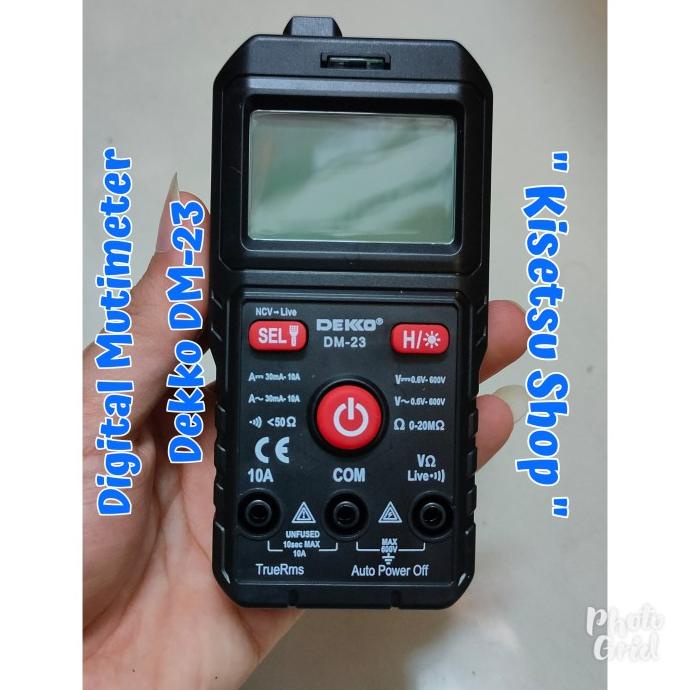 Jual SMART DIGITAL MUTIMETER/ TESTER / AVOMETER DEKKO DM-23 | Shopee ...