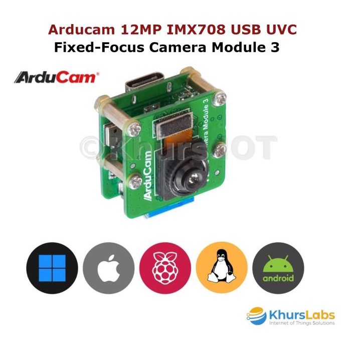 Jual Arducam 12mp Imx708 Usb Uvc Fixed Focus Camera Module 3 Shopee Indonesia