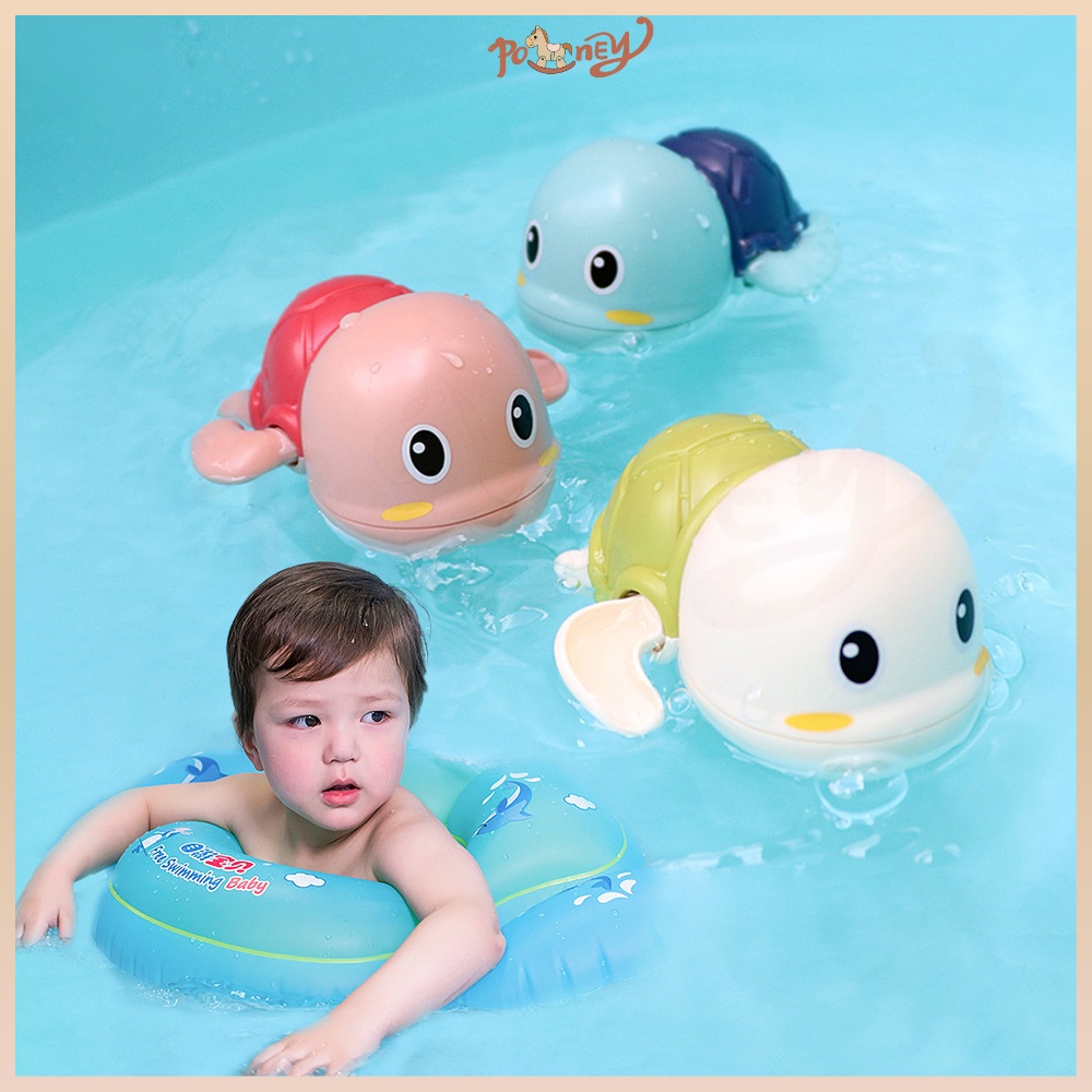 Jual Poney Mainan mandi bayi anak bentuk penyu Baby bath toys Mainan ...