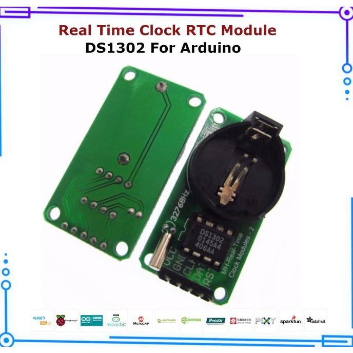 Jual DS1302 DS3231 I2C RTC Module Real Time Clock + Baterai | Shopee Indonesia