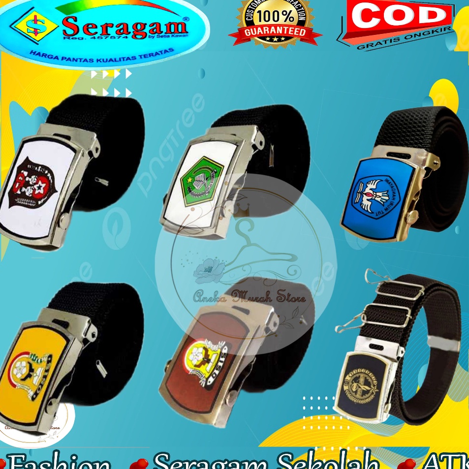 Jual VYRF2207 Gesper Sekolah SD SMP SMA MI BIRU TUT WURI HANDAYANI ...