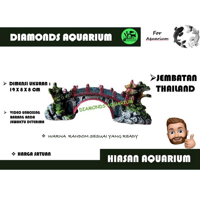 Jual Mainan Hias Aquarium Fiber Jembatan Thailand | Shopee Indonesia