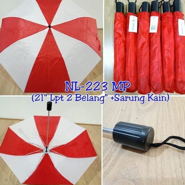 Jual Best Seller Payung Lipat 2 Merah Putih Lipat Dua / tiga 17 Agustus ...
