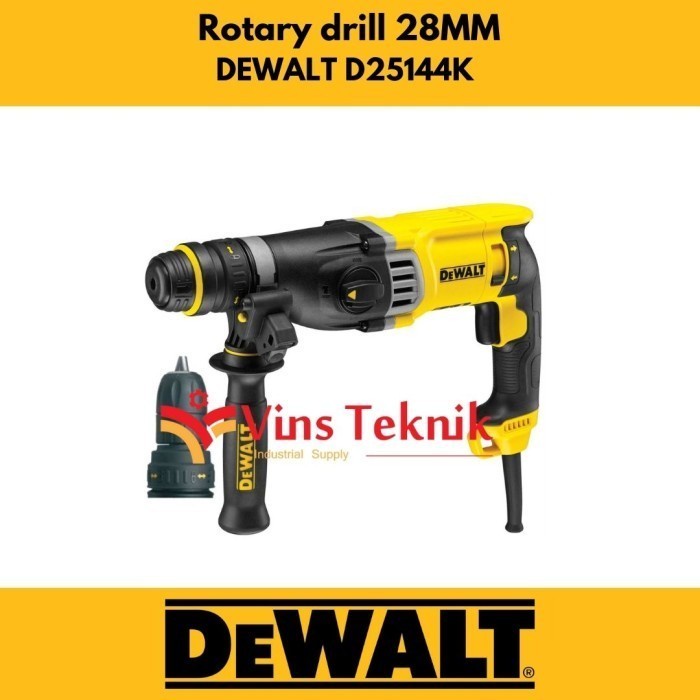 Jual mesin bor beton 2kg hammer drill D25144K Dewalt D 25144 K | Shopee ...