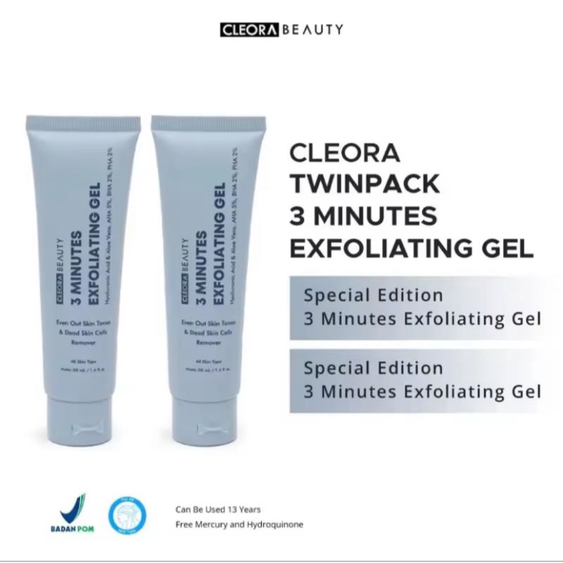 Jual Cleora Beauty 3 Minutes Exfoliating Gel 50ml / Special Edition ...