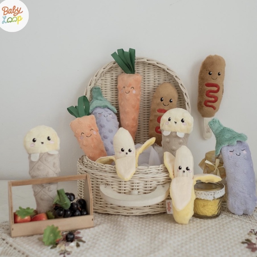Jual _ DZ Baby Loop Squeaker Mainan Boneka Bunyi Genggam Baby Motorik ...