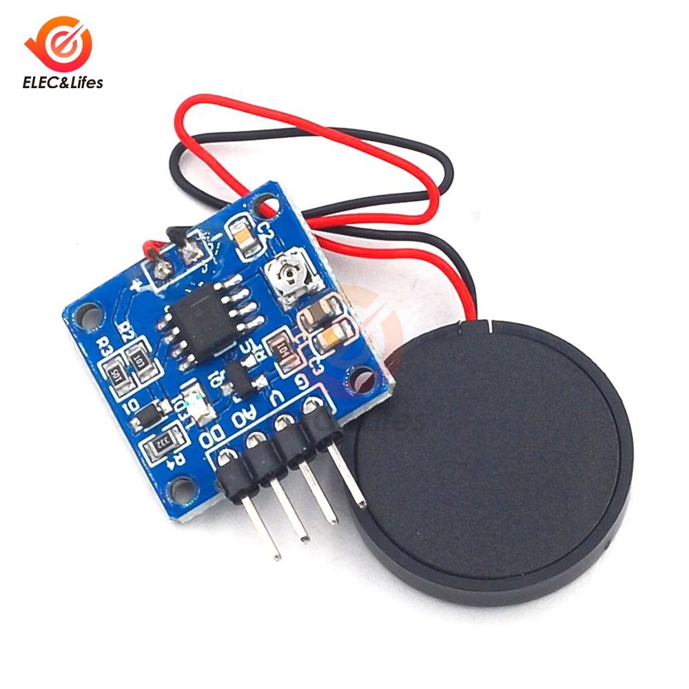 Jual &DC 5V Vibration Sensor Piezoelectric Ceramic Chip Knock Vibration Switch Module Knock ...